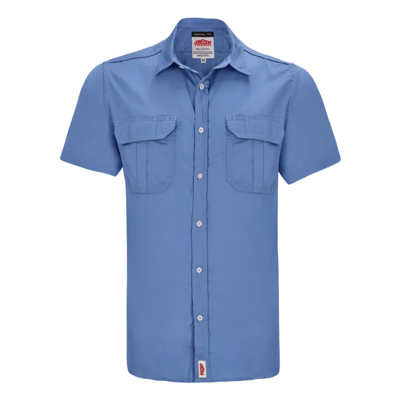 Jonsson Legendary Short Sleeve Shirt – Blue - OBARO Online