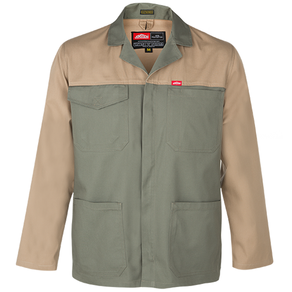 Jonsson Versatex Two Tone Work Jacket – Olive/Khaki - OBARO Online
