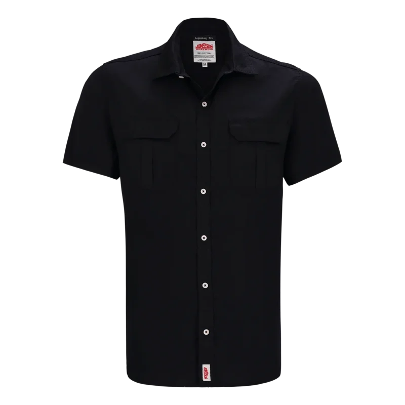 Jonsson Legendary Short Sleeve Shirt – Black - OBARO Online