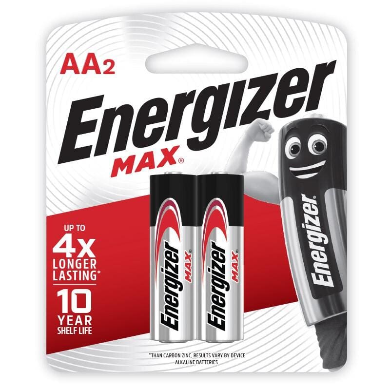 Energizer Max Batteries AA (2 Pack) - OBARO Online