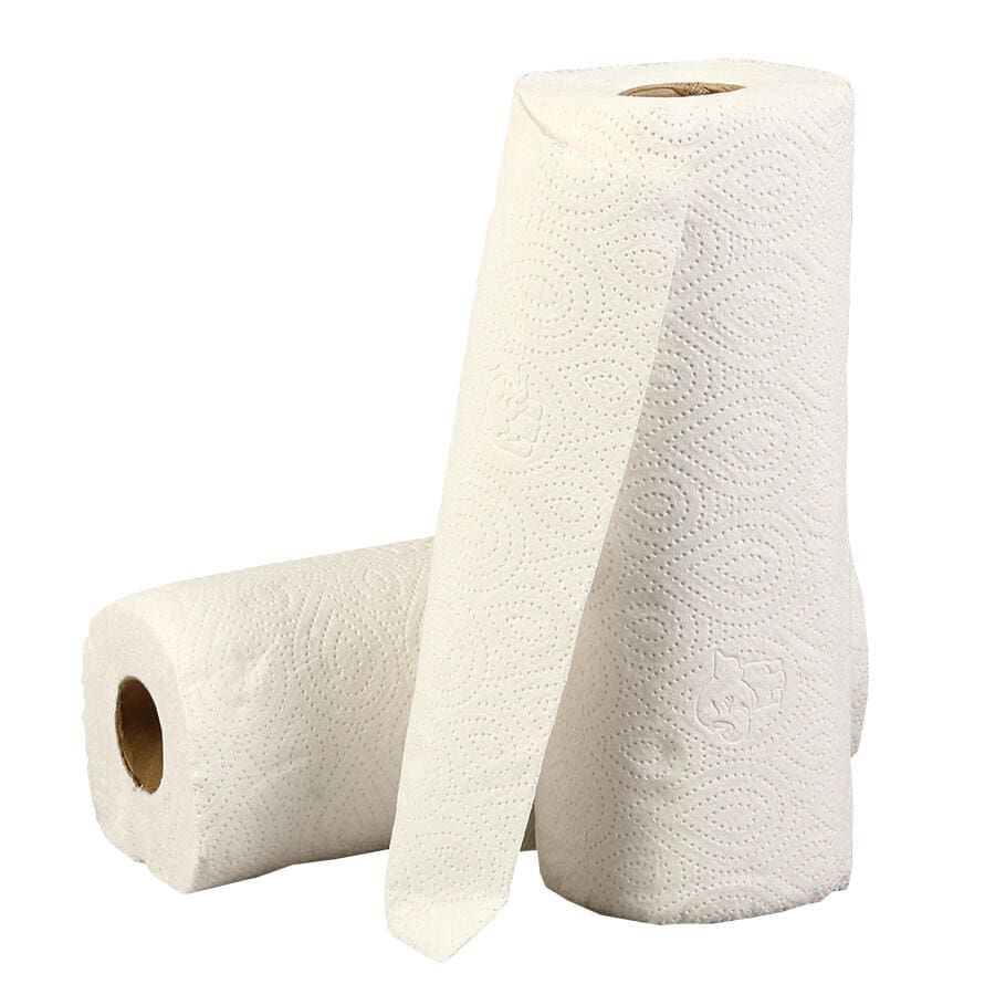 Kitchen Towel_2 Ply_White (Silver Signature) - OBARO Online