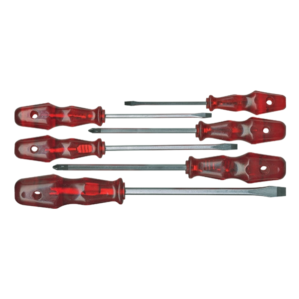 Screwdriver Set Mechanical | 6 piece (Qualitools) - OBARO Online