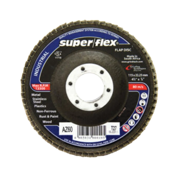 Superflex Industrial Flap Disc (115 x 22mm) - OBARO Online